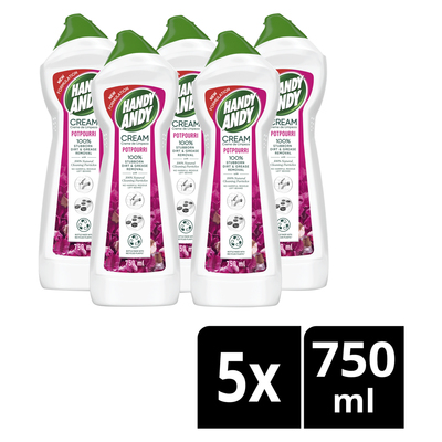 Handy Andy Potpourri Multipurpose Cleaning Cream 750ml x 5 | PnP