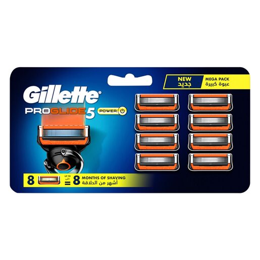 Gillette Fusion Proglide Power Cartridges 8s | PnP