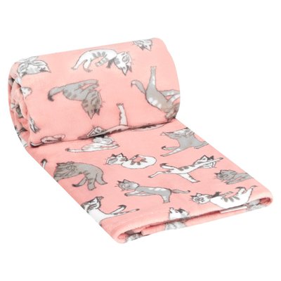 Real Home Printed Kids Throw Yoga Cats | PnP