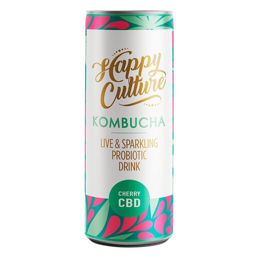 Happy Culture Kombucha Cherry Carbonated Drink 300ml | PnP