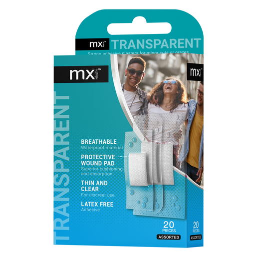MX Health Transparent Plasters 20 Pack | PnP