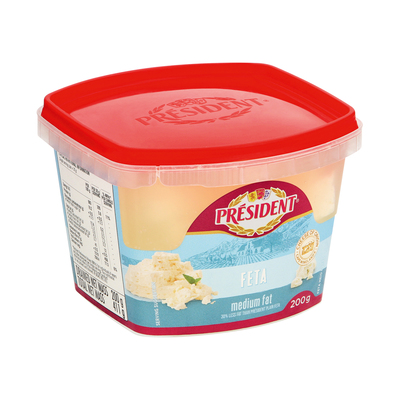 President Medium Fat Feta 200g x 12 | PnP