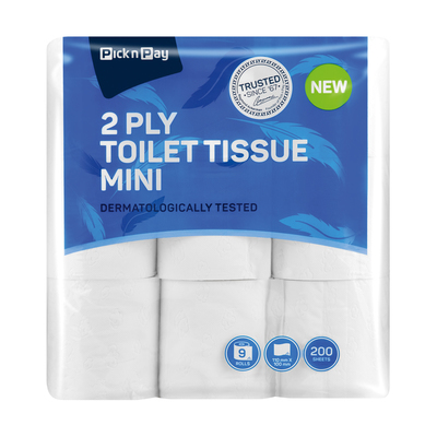 PnP 2 Ply Toilet Tissue Paper 9 Pack | PnP