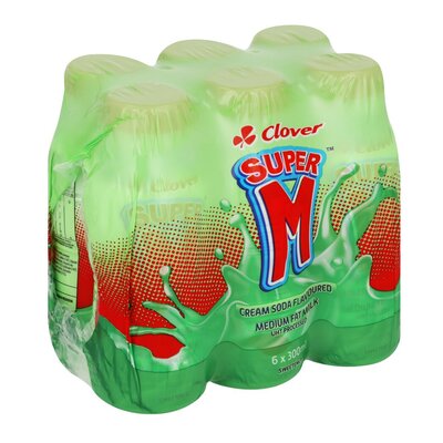 Super M Medium Fat Cream Soda Milk 6 x 300ml | PnP