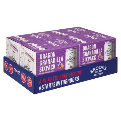 Brooks Dragon Granadilla Seltzer Can 24 x 300ml | PnP