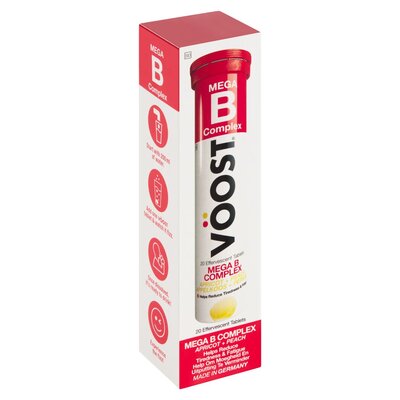 Voost Mega B Apricot & Peach Fizzy 20 Effervescent Tablets | PnP