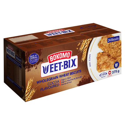 Weet-Bix Cocoa Flavoured Wholegrain Wheat Biscuts 375g | PnP