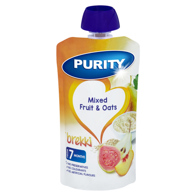 Purity Pouch Mixed Fruit & Oats 110ml from 6 Months | PnP