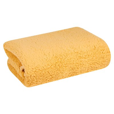 Inspired Yellow Reversible Sherpa Throw 150cm x 200cm | PnP
