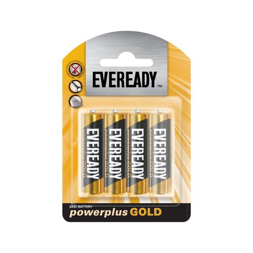 Eveready Power Plus Gold Zinc Batteries Aa 4 Pack | Smart Price ...