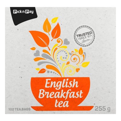 PnP English Breakfast Tea 102 Pack | PnP
