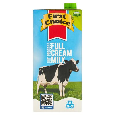 First Choice UHT Full Cream Milk 1L | Smart Price Specials | PnP Home