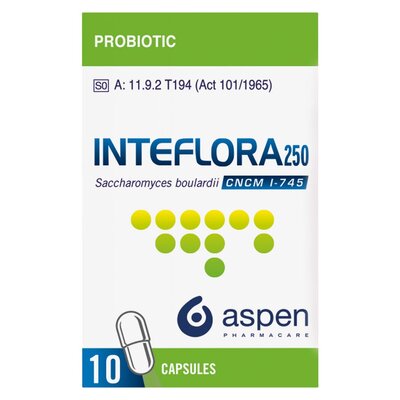 Inteflora 250mg 10 Capsules | PnP