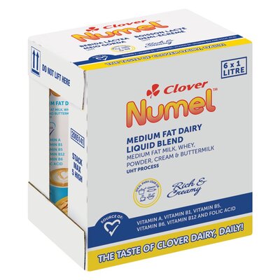 Clover Uht Numel Milk 6 x 1L | Smart Price Specials | PnP Home