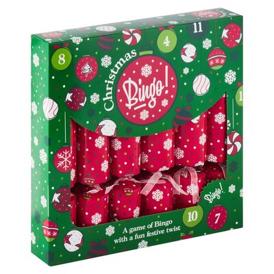 Holly & Ivy Bingo Christmas Crackers 6 Pack | PnP