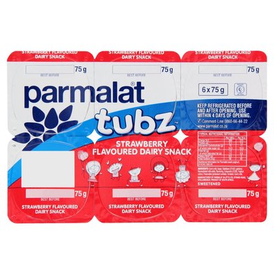Parmalat Tubz Strawberry Dairy Snack 6 x 75g | Smart Price Specials ...