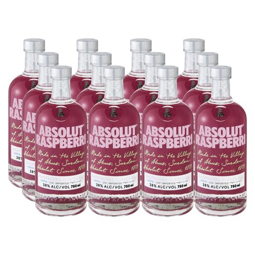 Absolut Raspberri Vodka 750ml x 12 | PnP