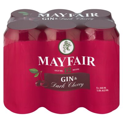 Mayfair Gin & Dark Cherry 6 x 440ml | PnP