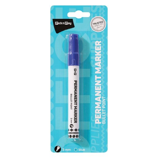 PnP Permanent Marker Metal Blue Bullet | PnP