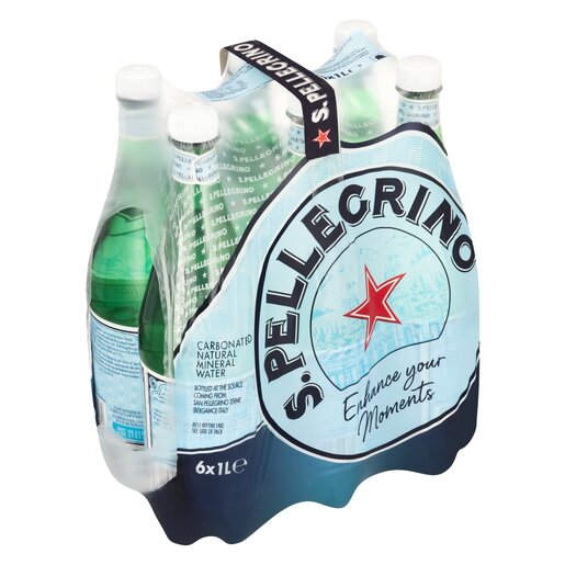 San Pellegrino Carbonated Natural Mineral Water 6 x 1L | PnP
