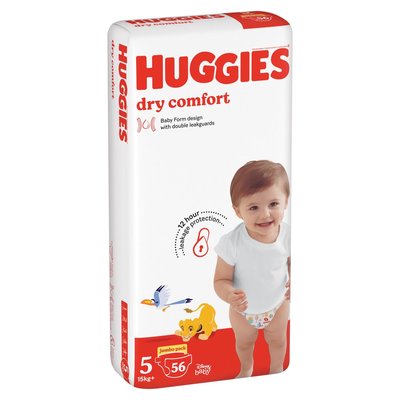 Huggies Dry Comfort Size 5 Jumbo Pack 56 Nappies | Smart Price Specials ...