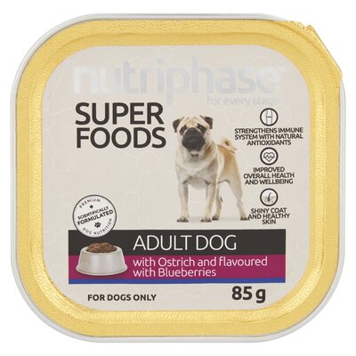 Nutriphase Super Foods Ostrich & Blueberries Adult Wet Dog Food | PnP