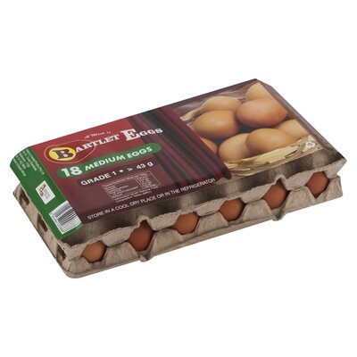 Bartlet Medium Eggs 18 Pack | PnP