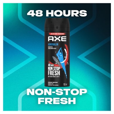Axe Adrenalin Aerosol Deodorant Body Spray 150ml | Smart Price Specials ...