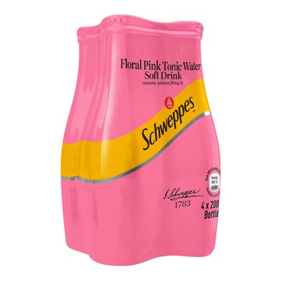 Schweppes Tonic Water Floral Pink 200ml x 4 | PnP