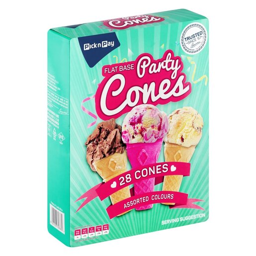PnP Flat Base Party Cones 28 Pack | Smart Price Specials | PnP Home