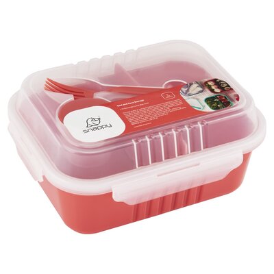 Snappy Rectangular Coral Lunch Box 1.7L | PnP