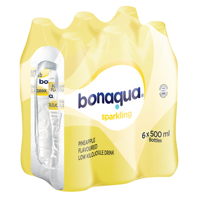 Bonaqua Sparkling Water Pineapple 500ml x 6 | PnP