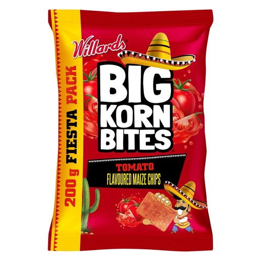 Willards Big Korn Bites Tomato 200g | PnP