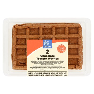 Blue Shirt Bakery's Chocolate Toaster Waffles 2 Pack | PnP