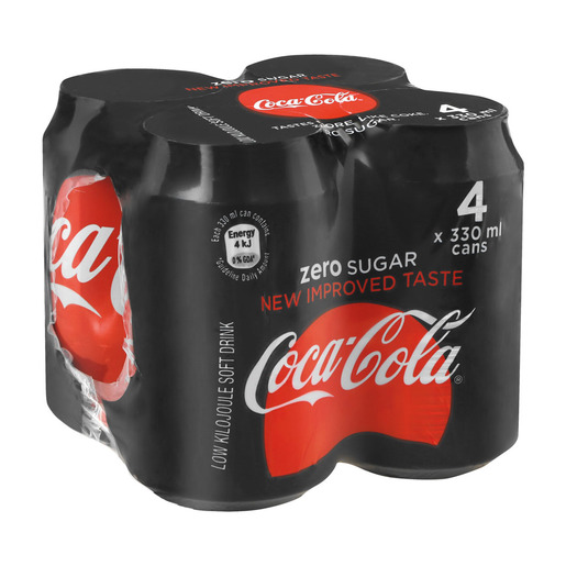 Coca-Cola Zero Can 330ml x 4 | PnP