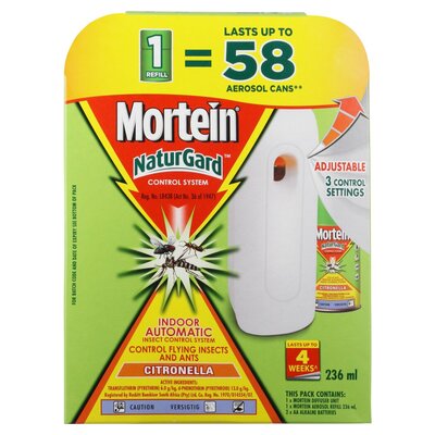 Mortein Target NaturGard Complete Dispenser plus Refill (1 x 236ml) | PnP