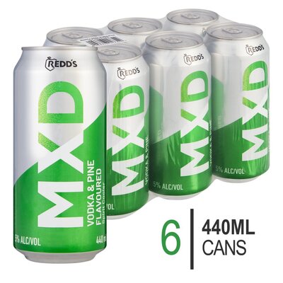 Redd's MXD Vodka Guarana Spirit Cooler Can 24 x 440ml | PnP