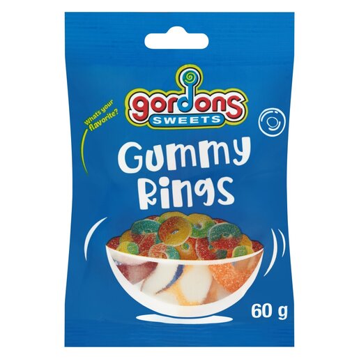 Gordons Sweets Gummy Rings 60g | PnP