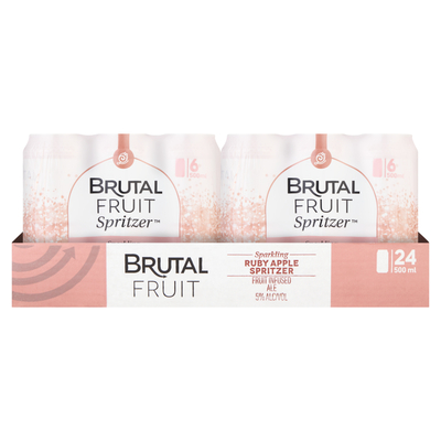 Brutal Fruit Ruby Apple Spritzer 24 x 500ml | PnP