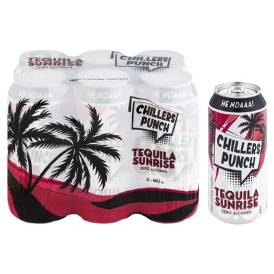 Chillers Punch Tequila Sunrise Zero Alcohol Spirit Cooler 6 x 440ml | PnP