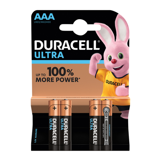 Duracell Alkaline Batteries Ultra Power AAA 4 Pack | PnP