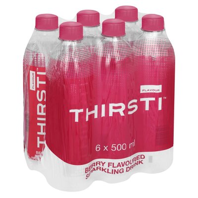 Thirsti Berry Flavoured Water 500ml x 6 | PnP