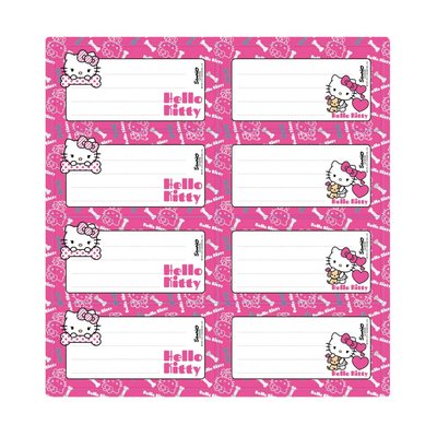 Hello Kitty Kitty Book Labels 16 Pack | PnP