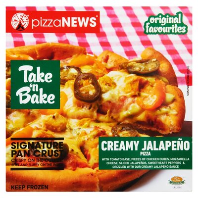Pizza News Creamy Jalapeno Chicken Frozen Pizza 325g | PnP