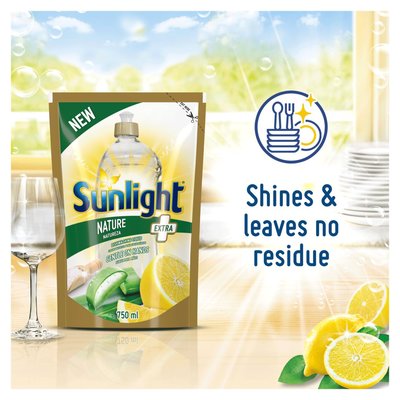 Sunlight Dish Washing Liquid Refill Natural 750ml | Smart Price ...