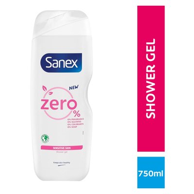 Sanex Zero% Sensitive Shower Gel - Body Wash 750ml | PnP