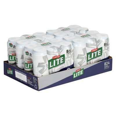 Castle Lite Premium Lager Beer 24 x 500ml | PnP