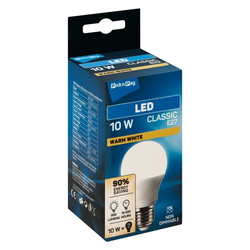 PnP 10w Warm White Bayonet Cap Classic LED | PnP