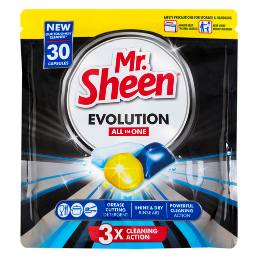 Mr Sheen Evolution Dishwashing Capsules 30 Pack | PnP