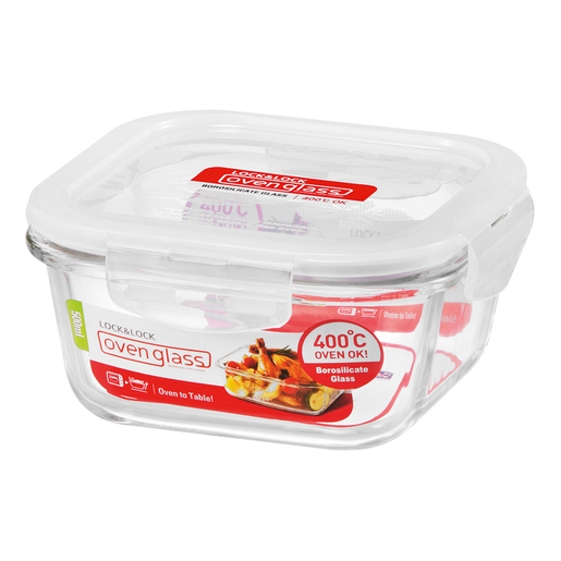 Lock & Lock Euro Glass Square Container 500ml | PnP